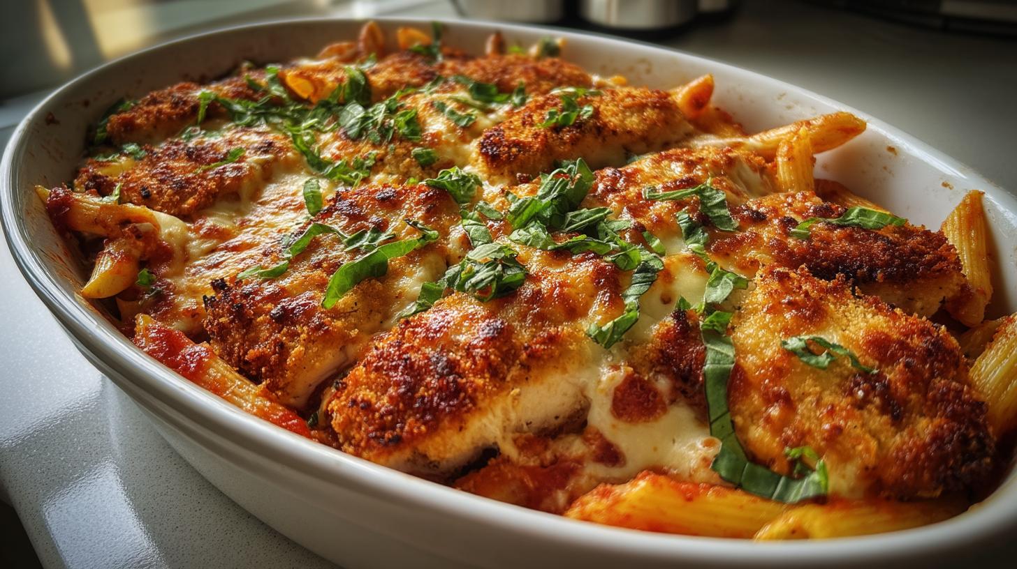 Fast & Easy 30-Minute Chicken Parmesan Pasta Recipe You’ll Love